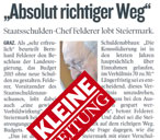 "Absolut richtiger Weg" - StVP
