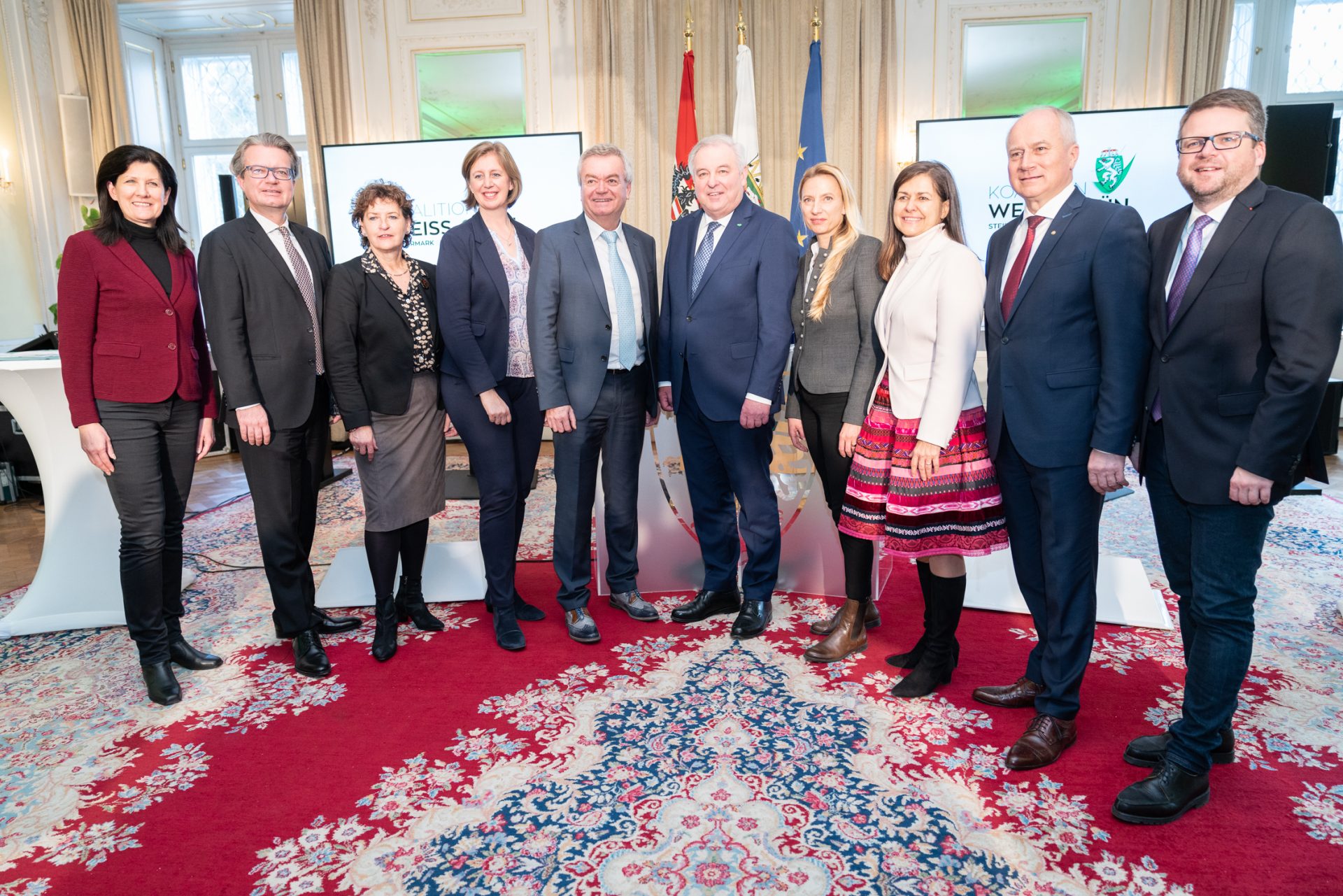 Neue Landesregierung der Steiermark vorgestellt - StVP